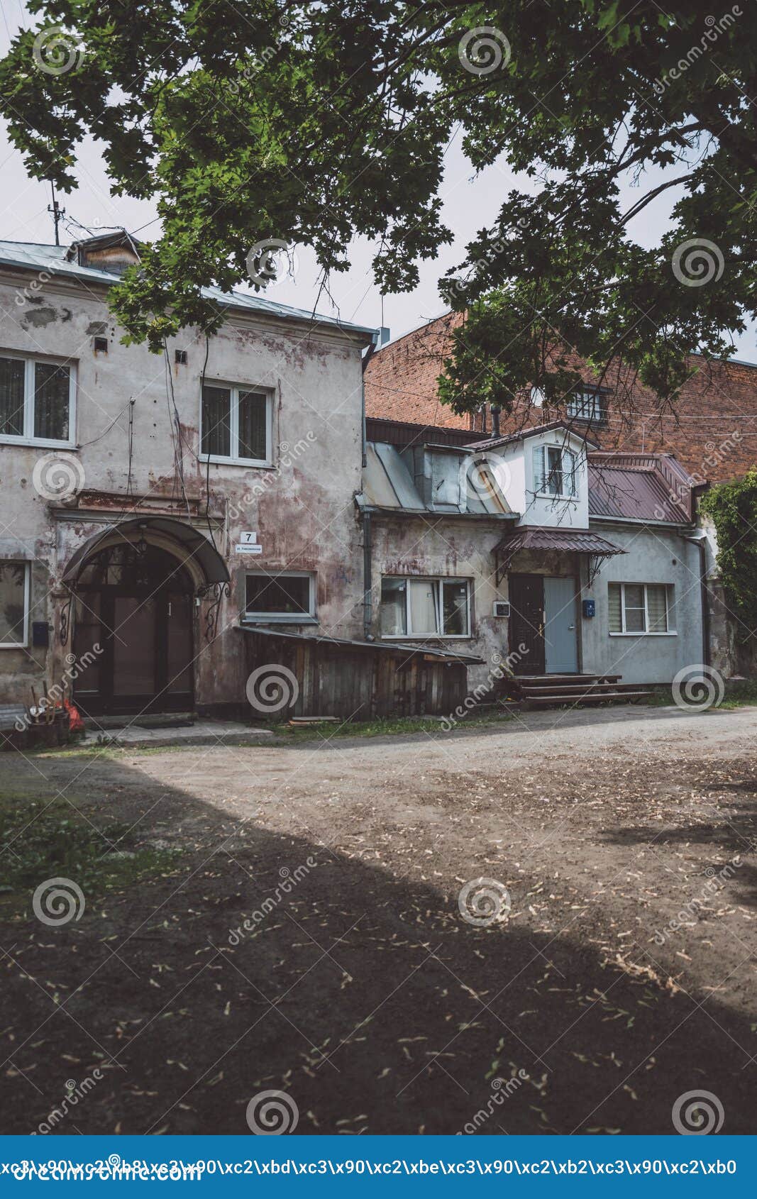 Courtyard in an Old Two-storey House Stock Image - Image of heritage ...