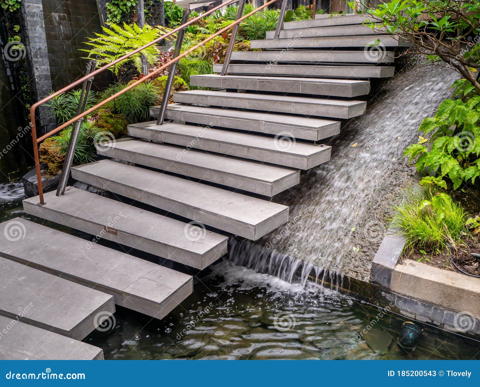 Courtyard Outside the Building Path in the Garden Stock Image - Image ...