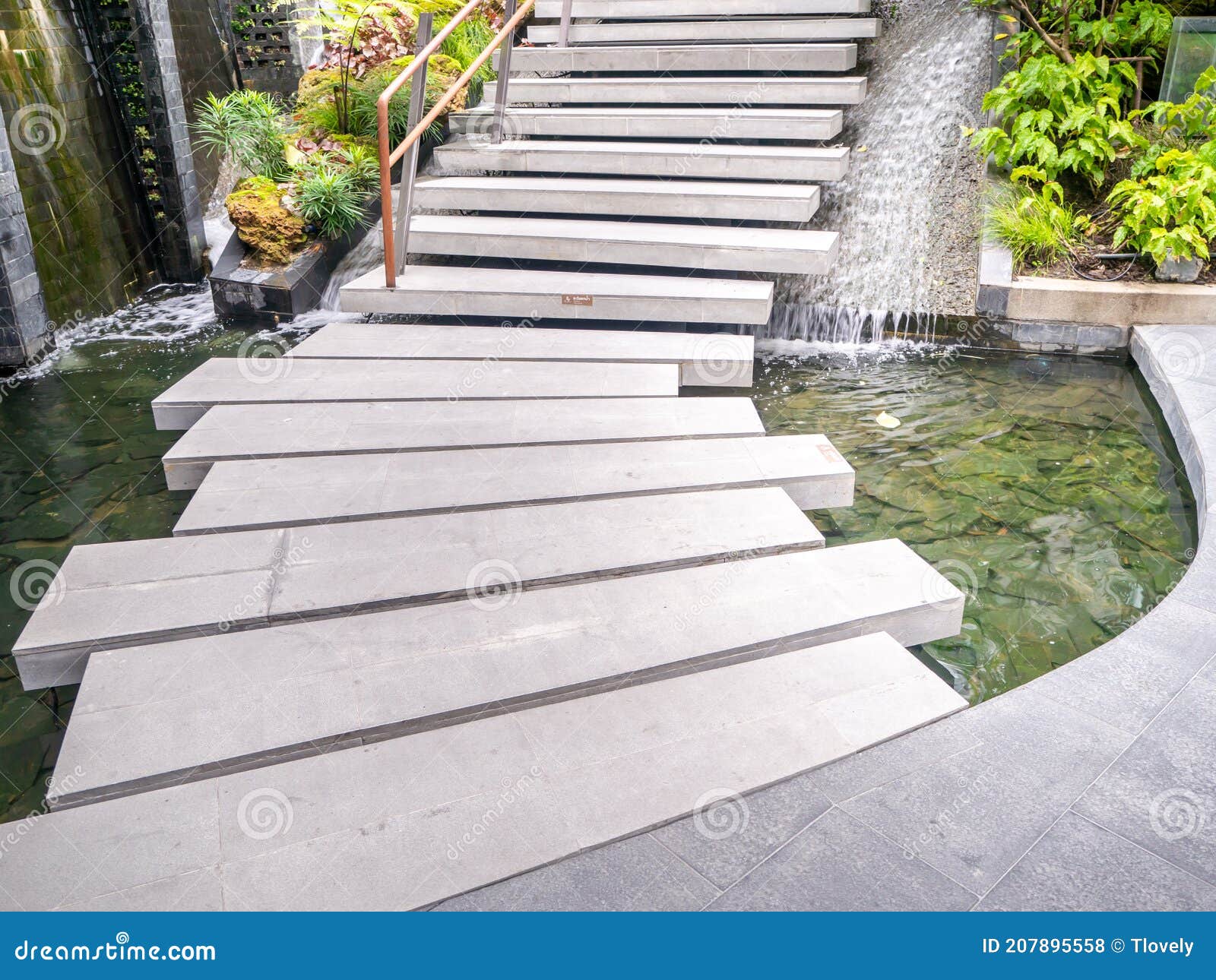 Courtyard Outside the Building Path in the Garden Stock Photo - Image ...