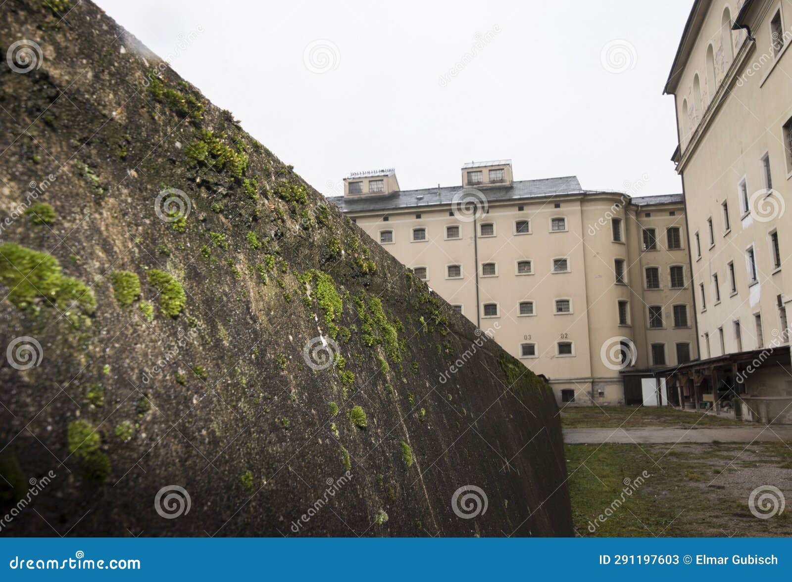 In the Courtyard of a Prison Stock Image - Image of system, review ...