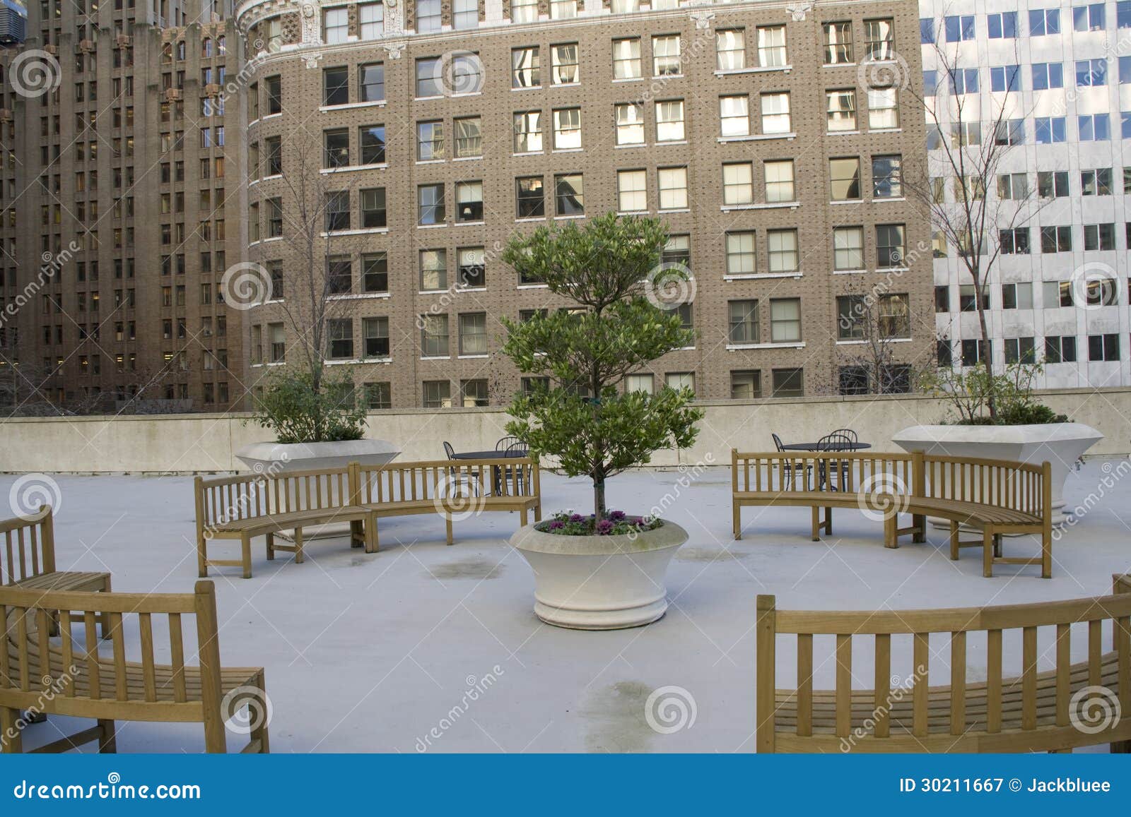 City courtyard stock image. Image of roof, concrete, offices - 30211667