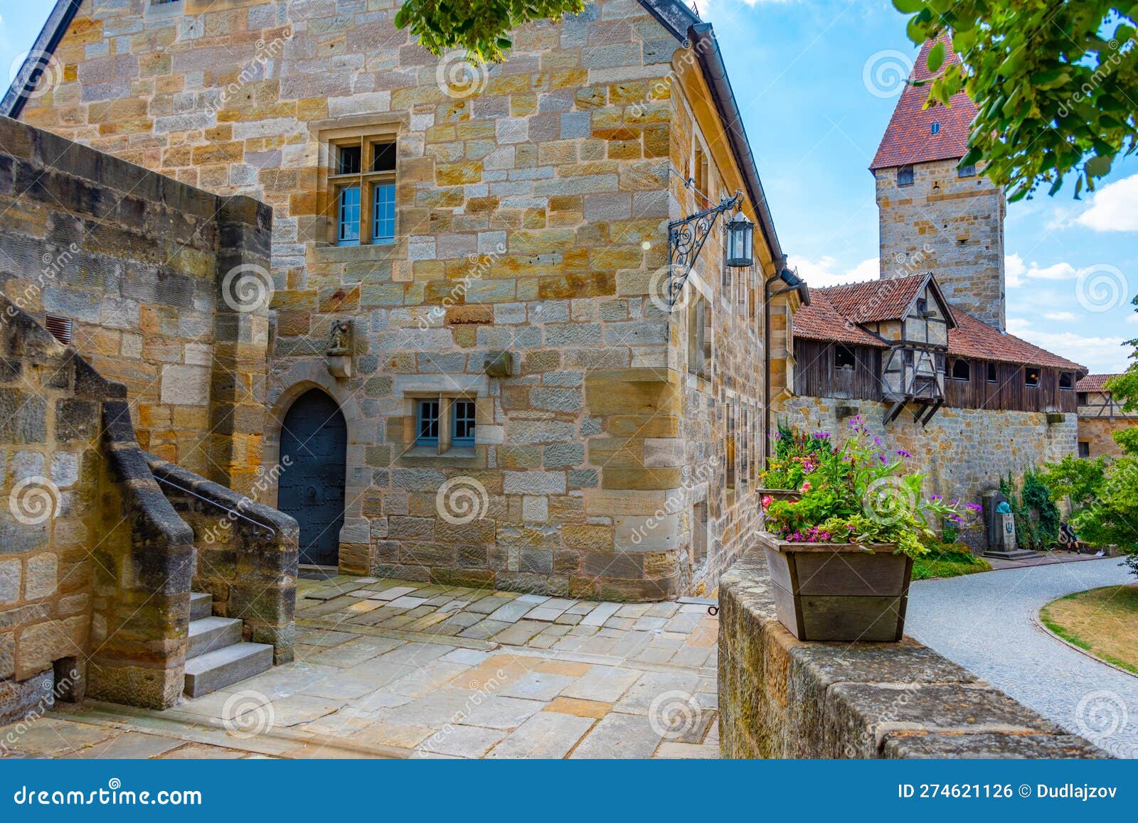 Courtyard of Veste Coburg Castle in Germany Stock Photo - Image of ...