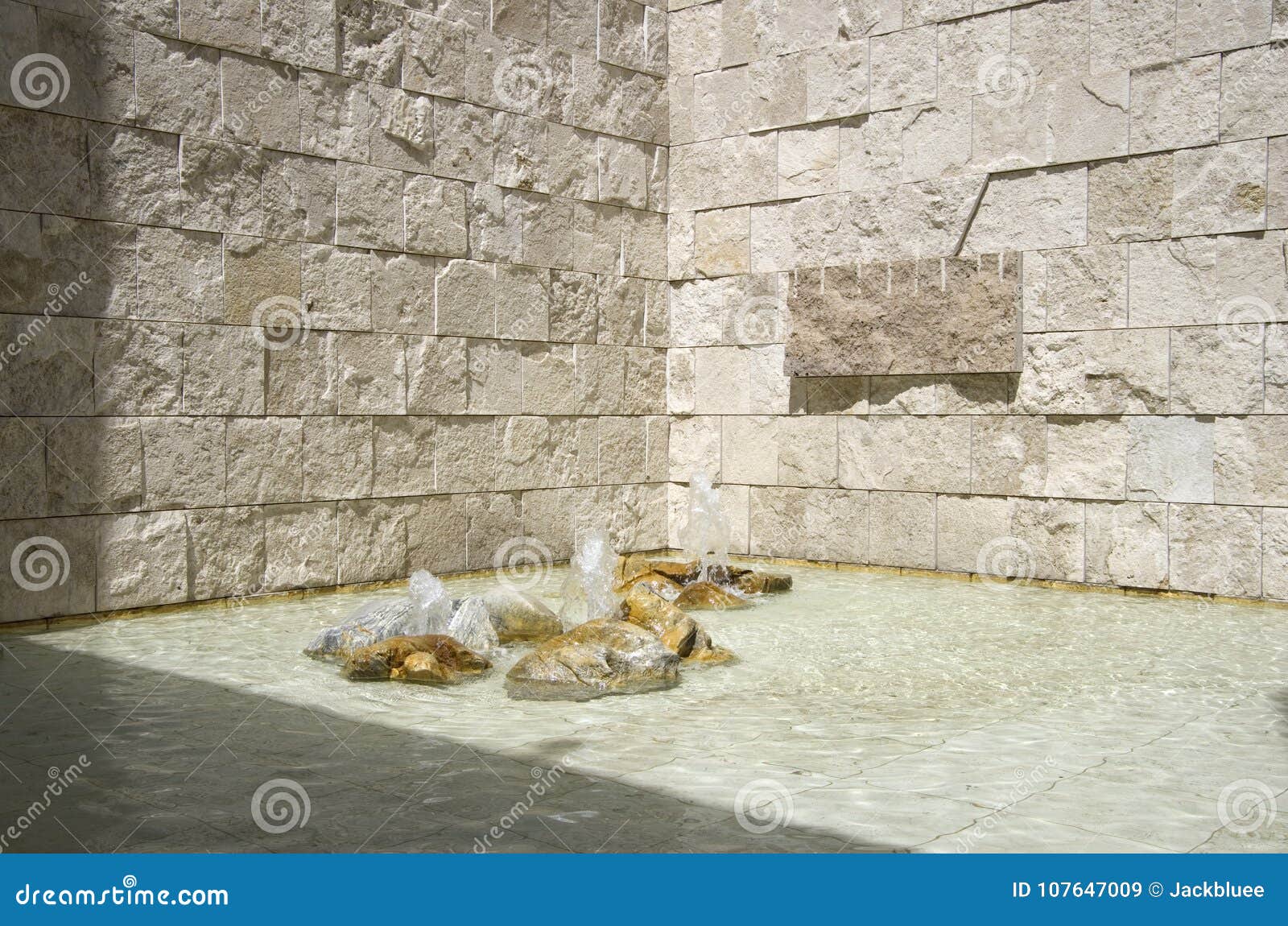Courtyard Water Stream In Stellenbosch. Water Gently Flowing In A ...
