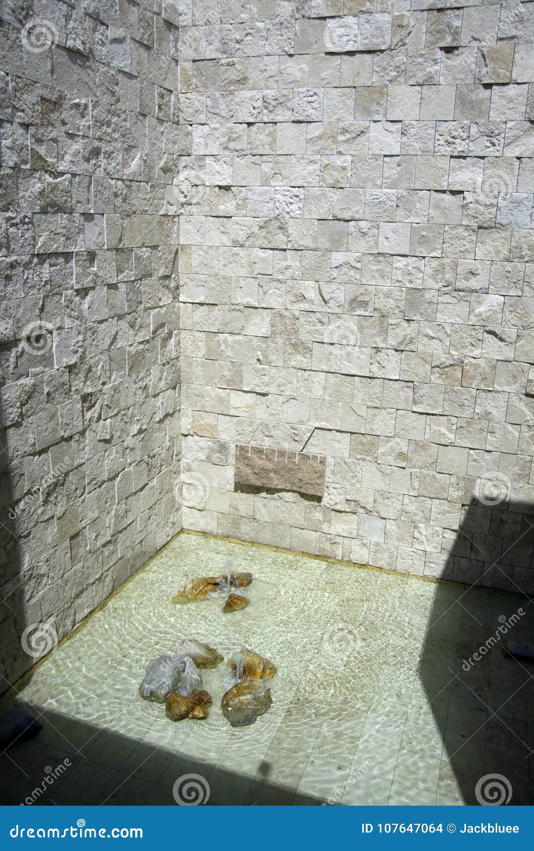 Courtyard Water Stream In Stellenbosch. Water Gently Flowing In A ...