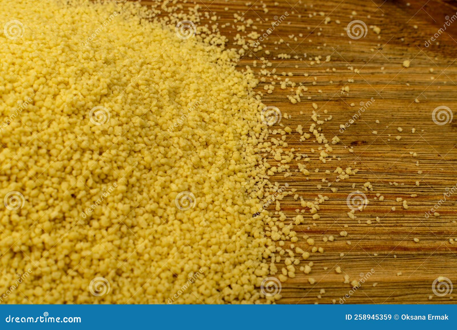 Couscous, Cuscus, Raw Kuskus Stock Image - Image of copy, mock: 258945359