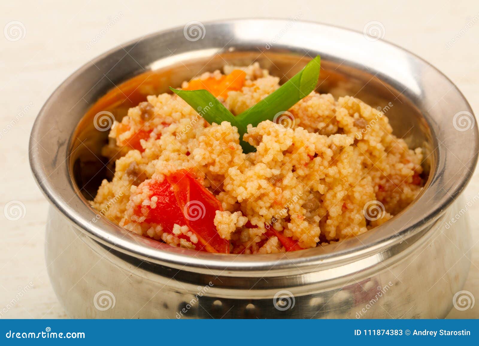 Couscous with meat stock image. Image of carrot, couscous - 111874383