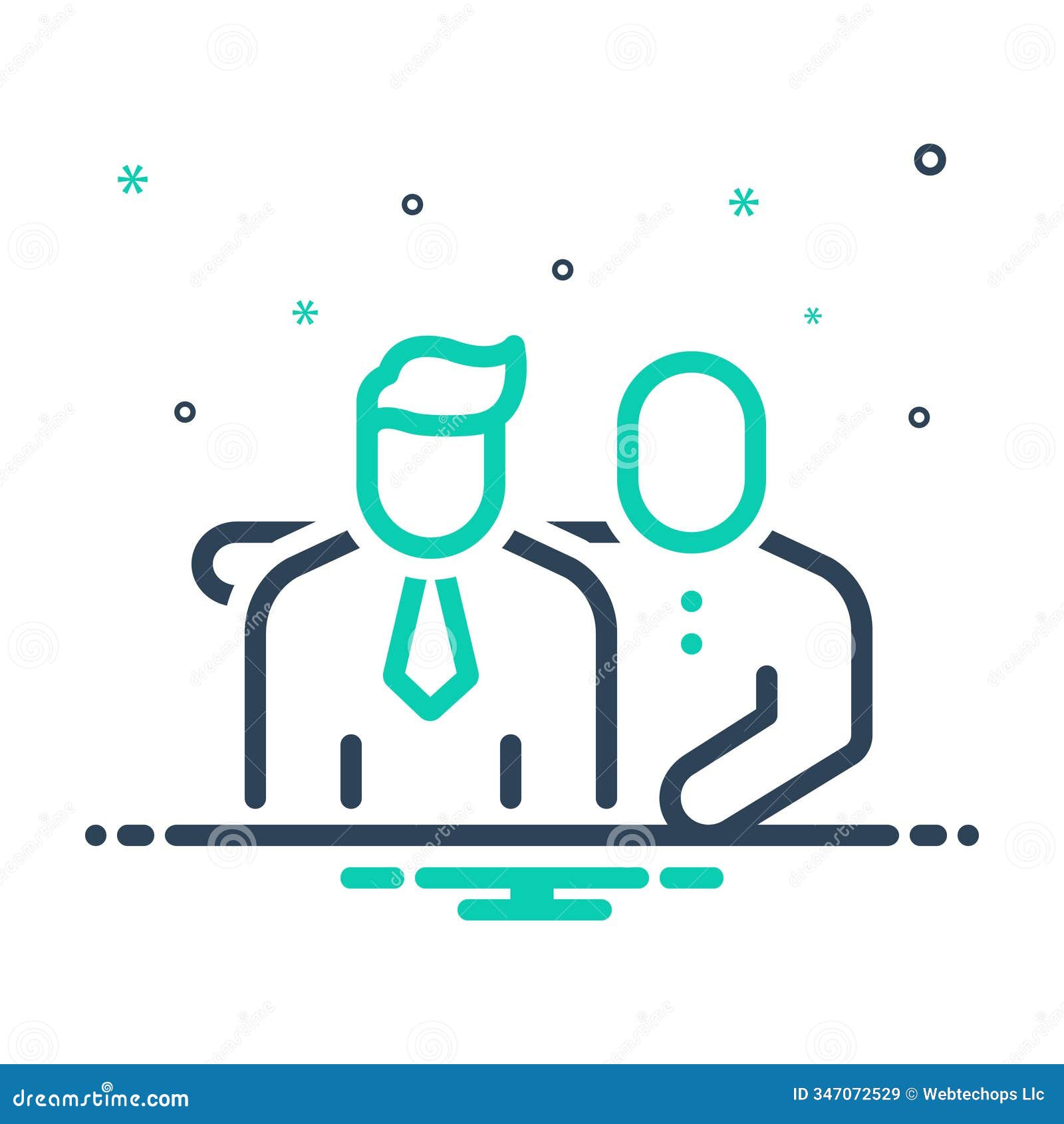 Mix Icon for Cousin, Family and Together Stock Illustration ...