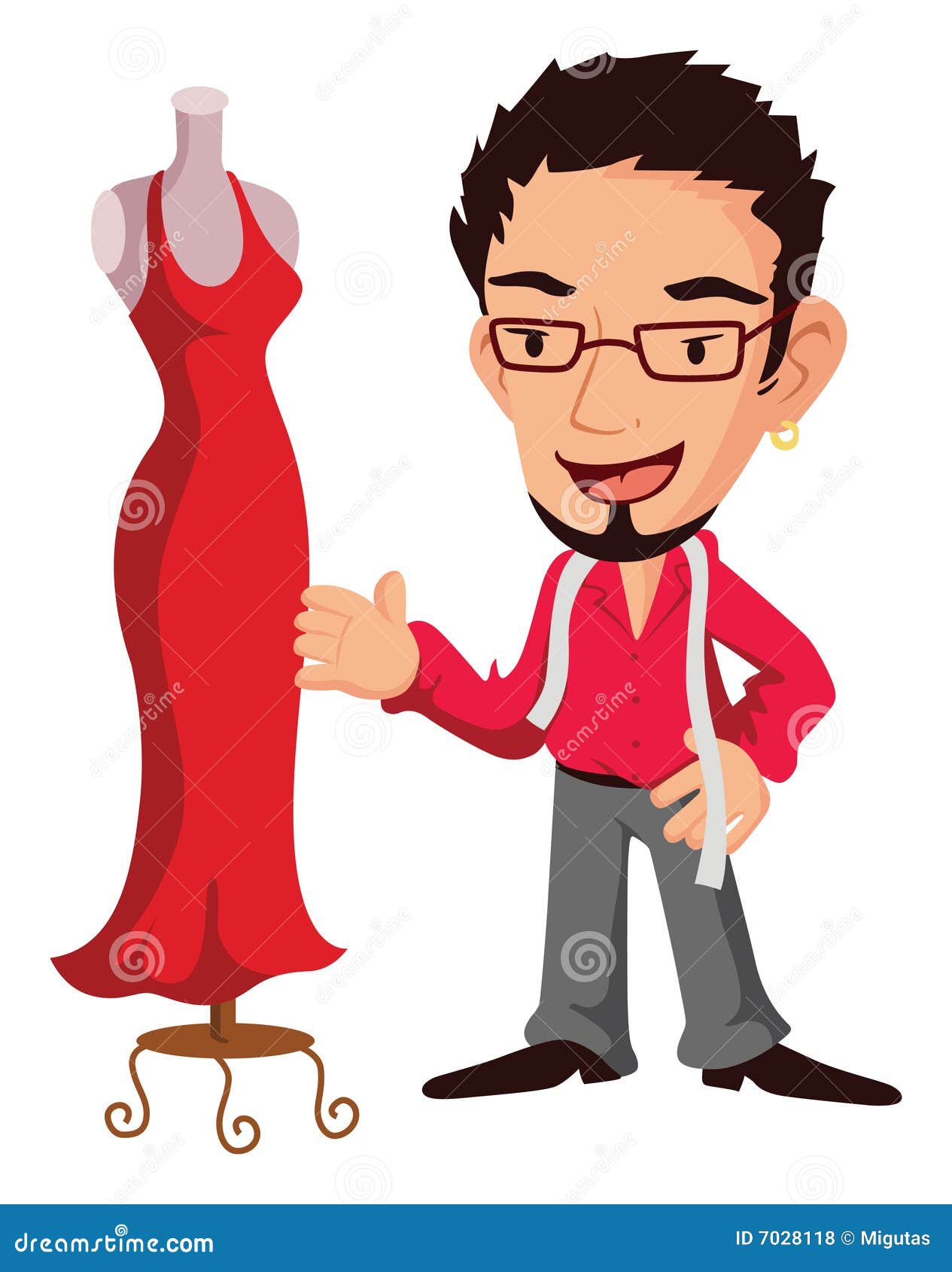 Couturier illustration de vecteur. Illustration du branché - 7028118