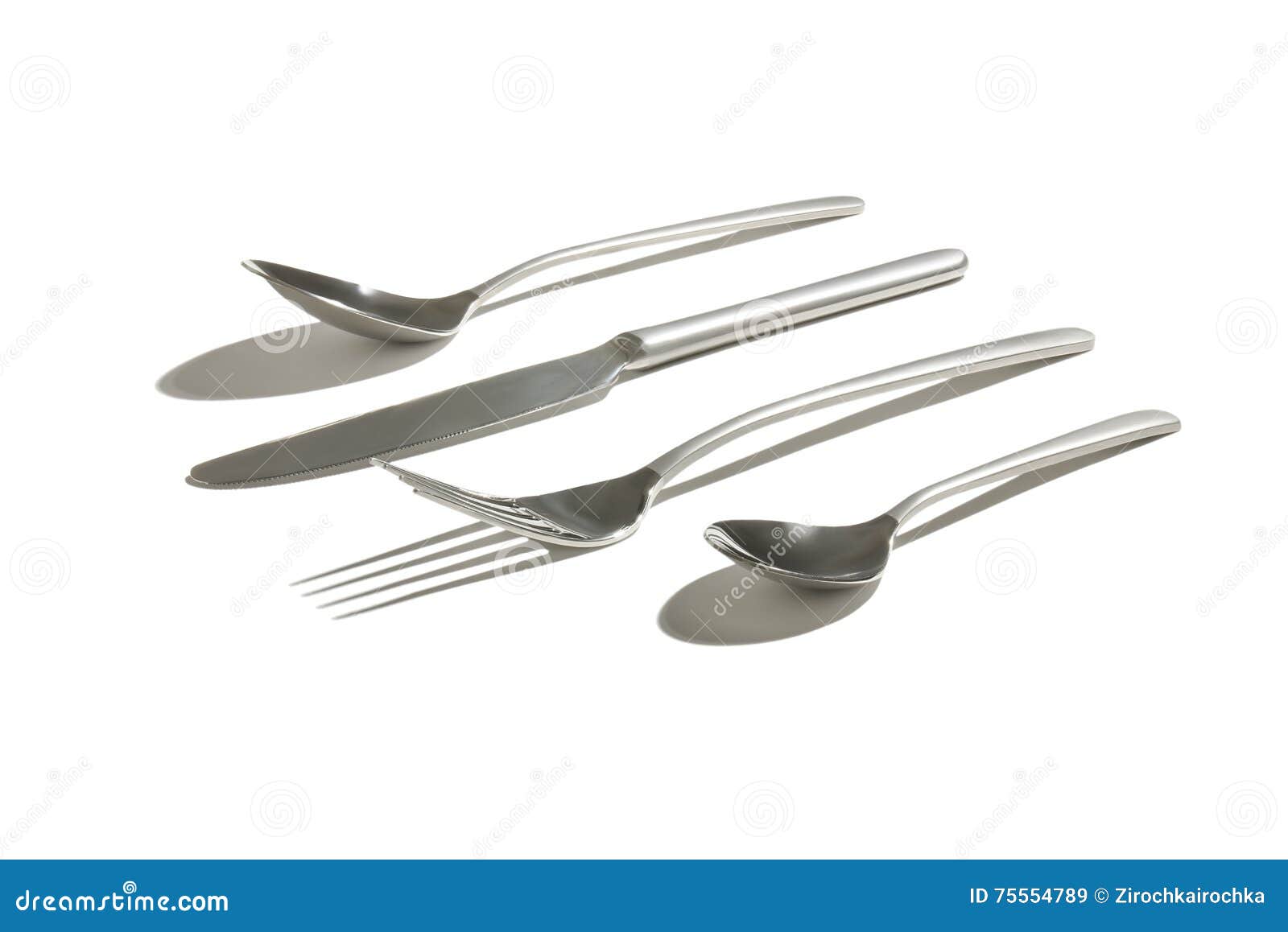 Couverts image stock. Image du nourriture, configuration - 75554789