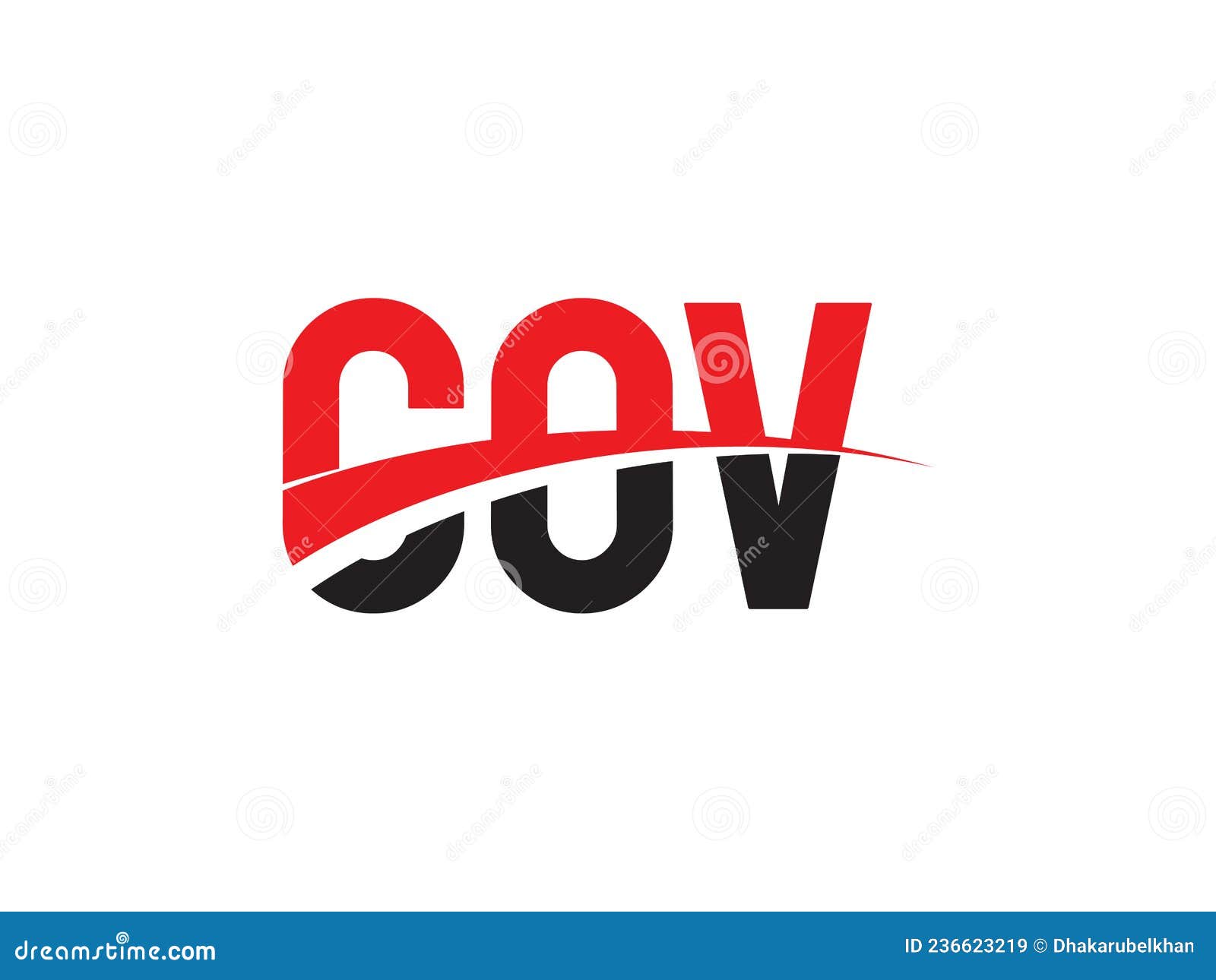 COV Letter Initial Logo Design Vector Illustration Stock Vector ...