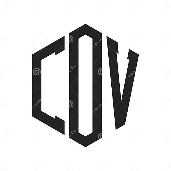 COV Logo Design. Initial Letter COV Monogram Logo Using Hexagon Shape ...