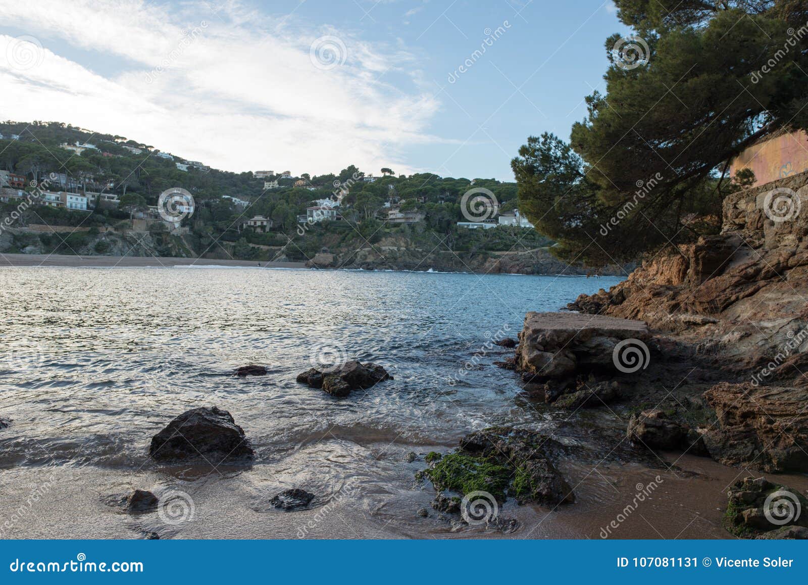 The Cove of Aiguafreda on the Costa Brava, Girona Stock Image - Image ...