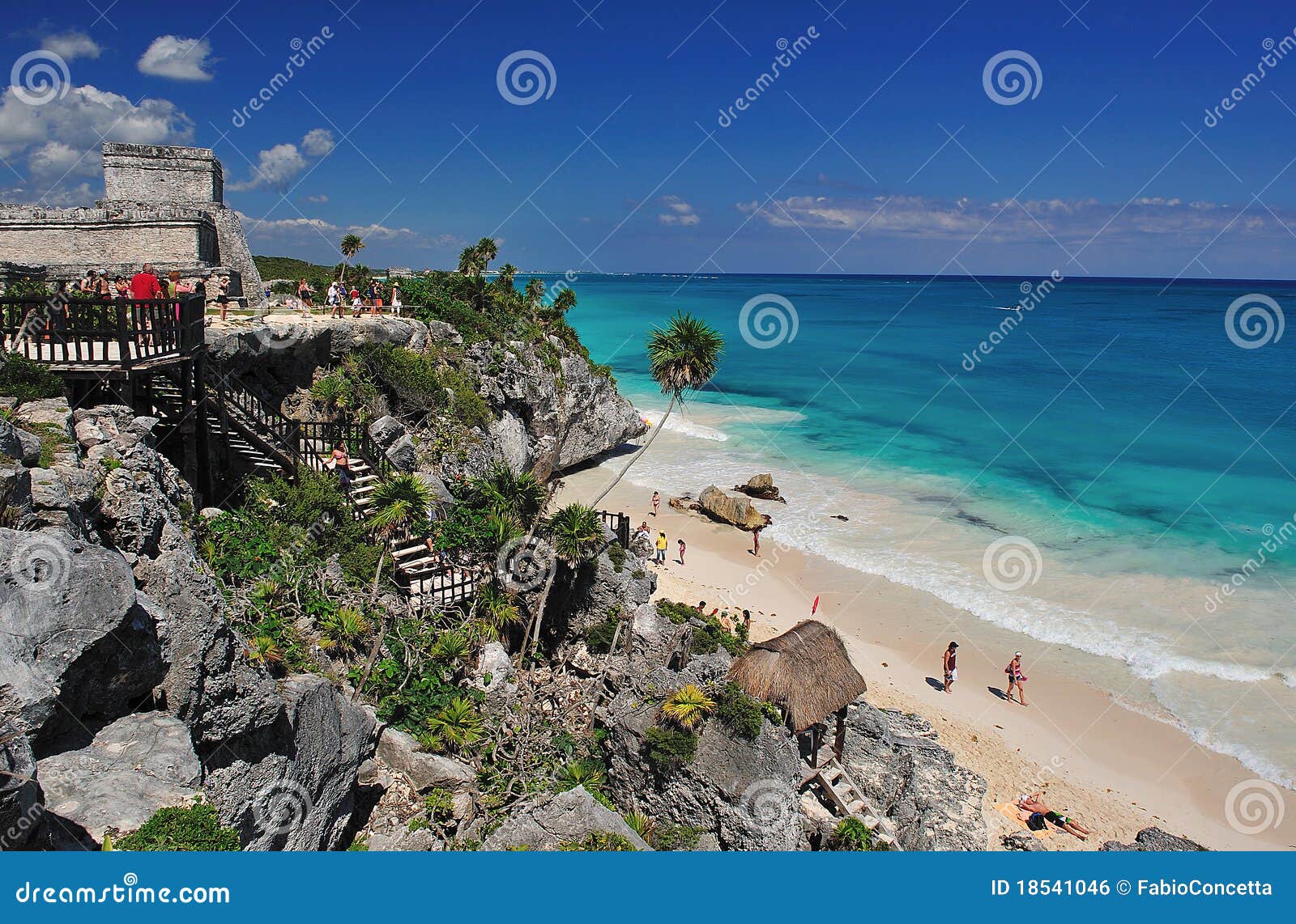 Cove and beach of tulum editorial photo. Image of green - 18541046