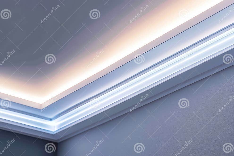 Cove Lighting Installation in Modern Architectural Design of a Room ...