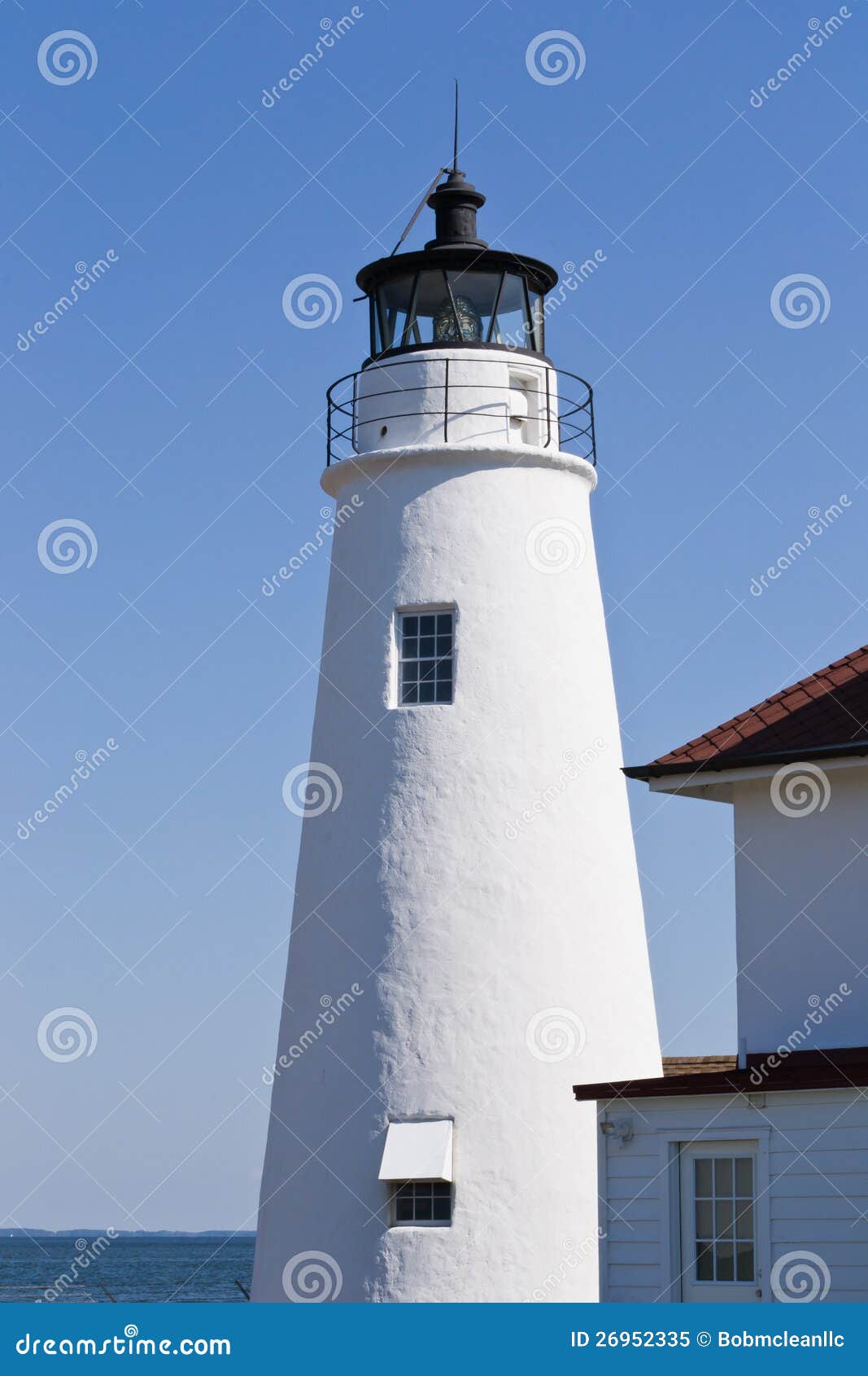 Cove Point Lighthouse Tower Stock Image - Image of beacon, cupola: 26952335