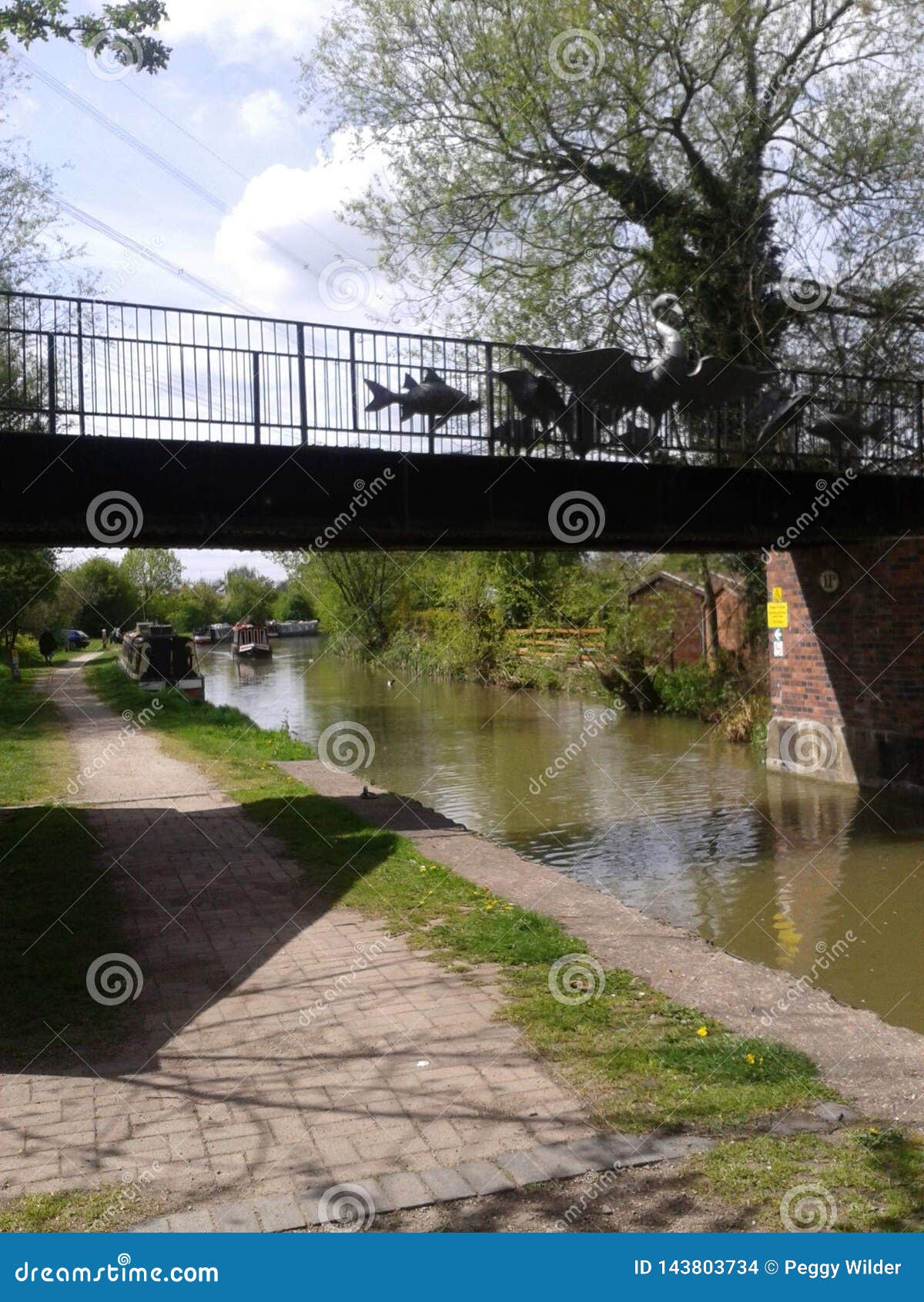 Coventry Canal stock photo. Image of green, bridge, coventry - 143803734