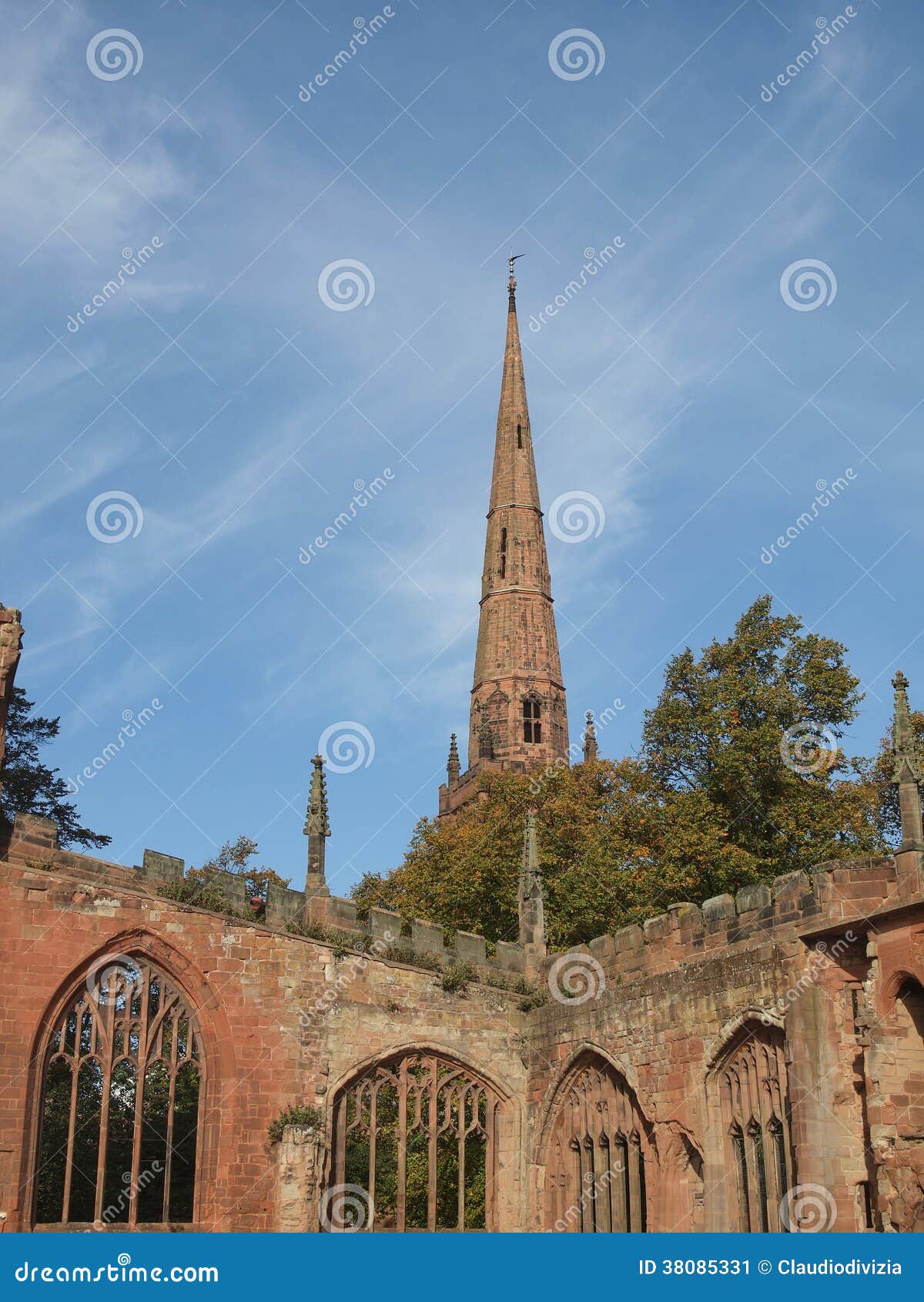 Coventry Cathedral stock image. Image of landmark, religion - 38085331