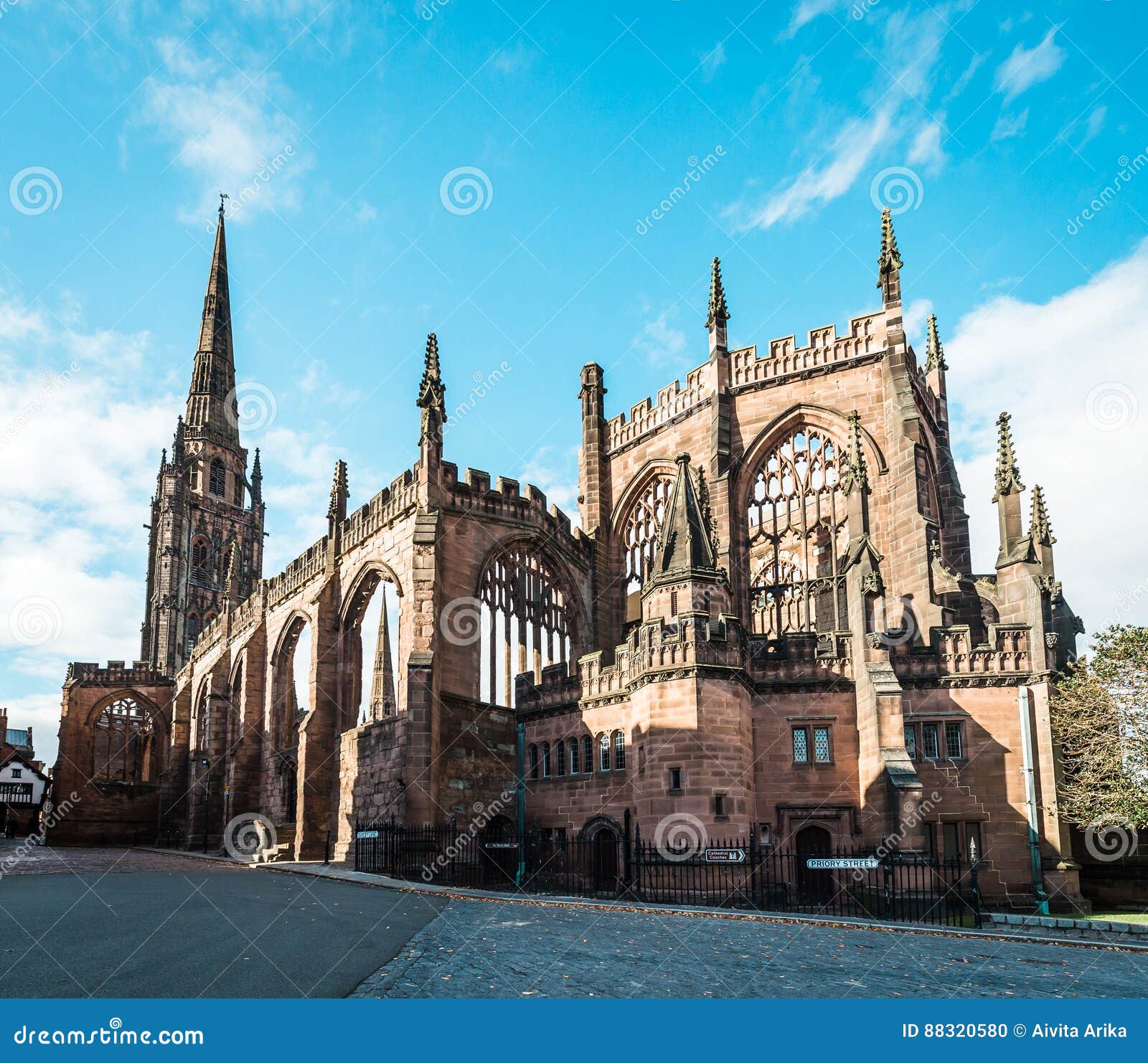 Coventry Cathedral in England, UK Editorial Image - Image of tourism ...