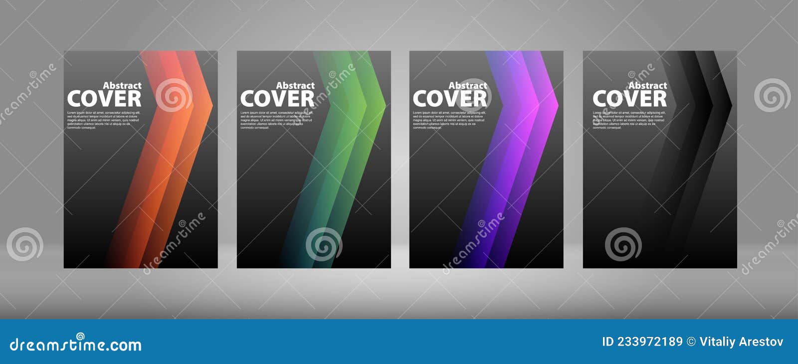 Set of Color Covers for a Magazine, Notebook, Website Stock Vector ...