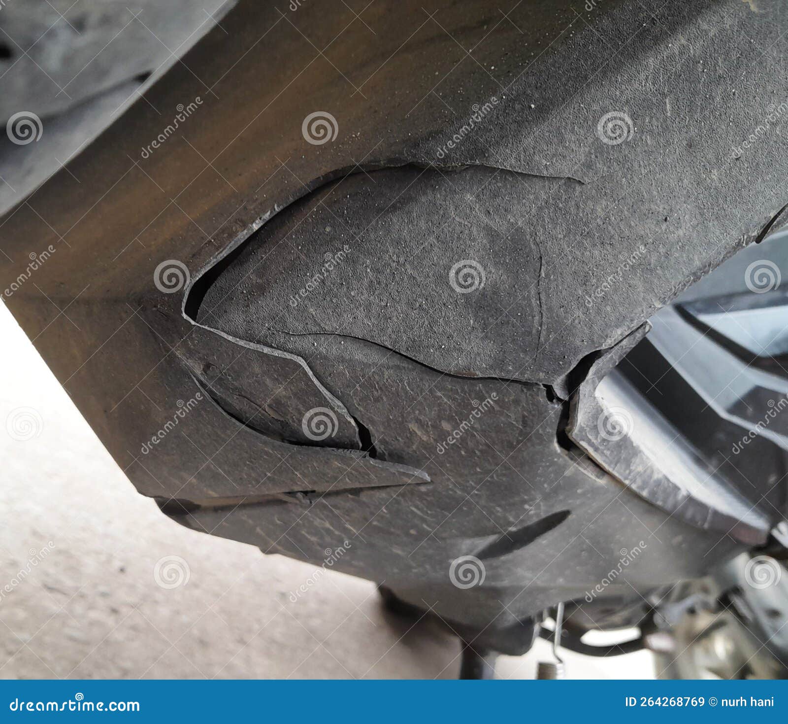 Cracks in a Motor Spare Part Body Cover Stock Image - Image of ...