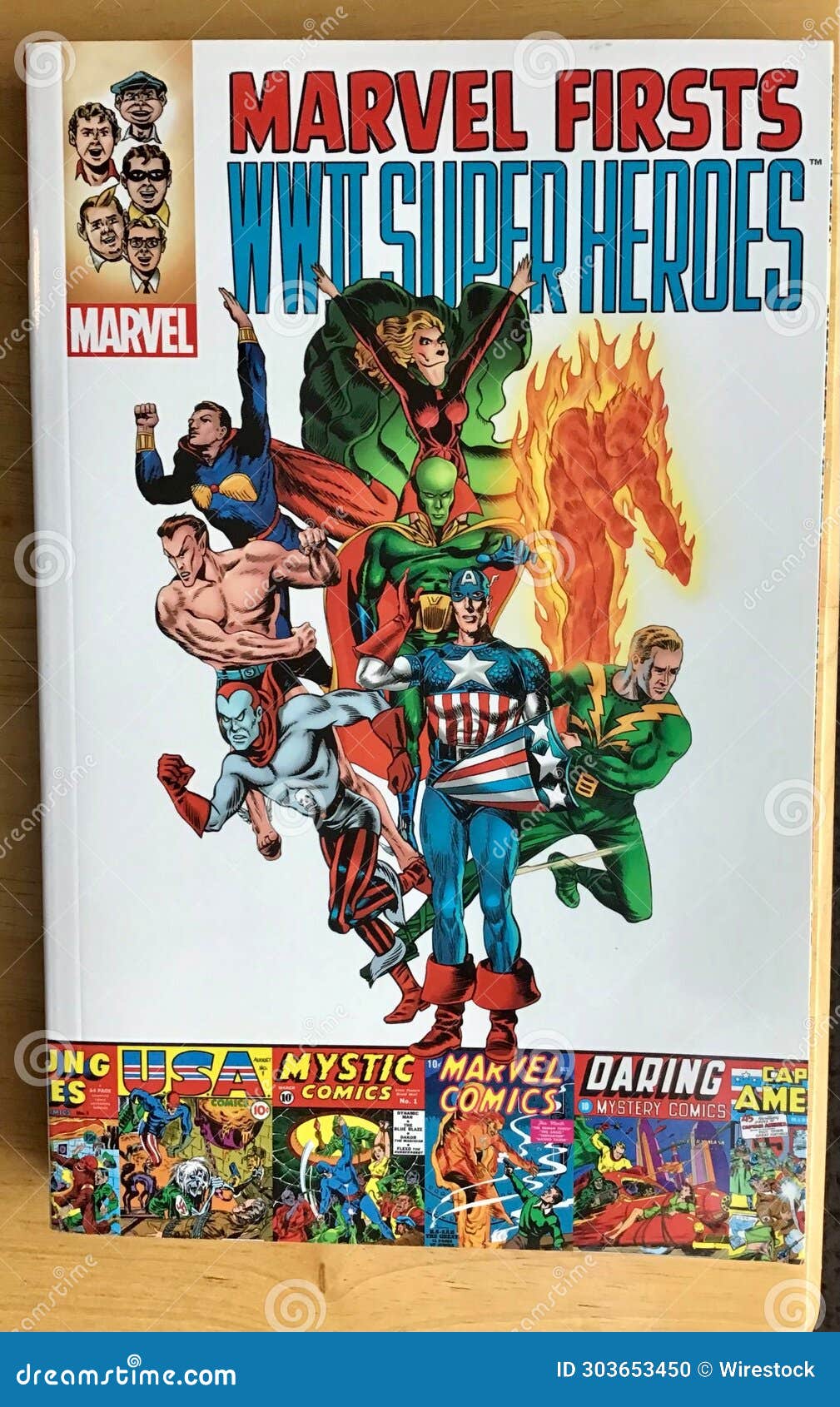 Cover of the Book Marvel Firsts: WWII Superheroes Editorial Image ...