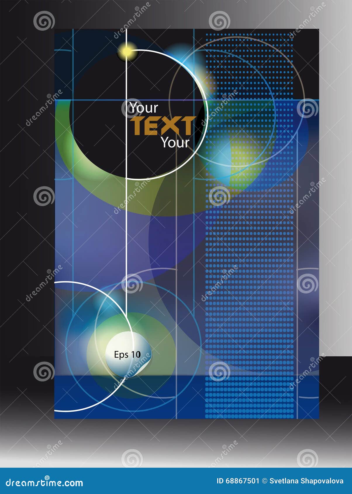 Cover Booklet Abstract Geometrical Shape Background Stock Vector ...