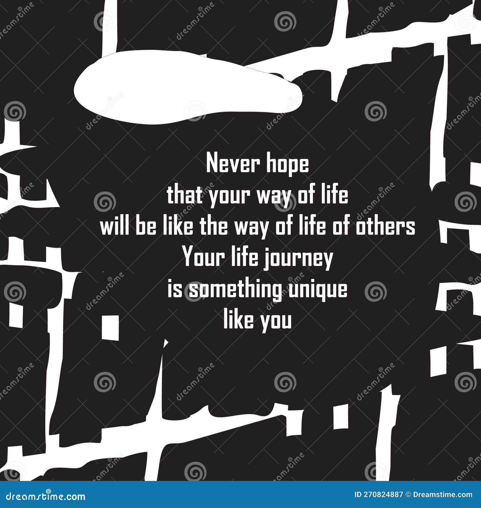 Wise Words of Life on a Black and White Abstract Background Stock ...