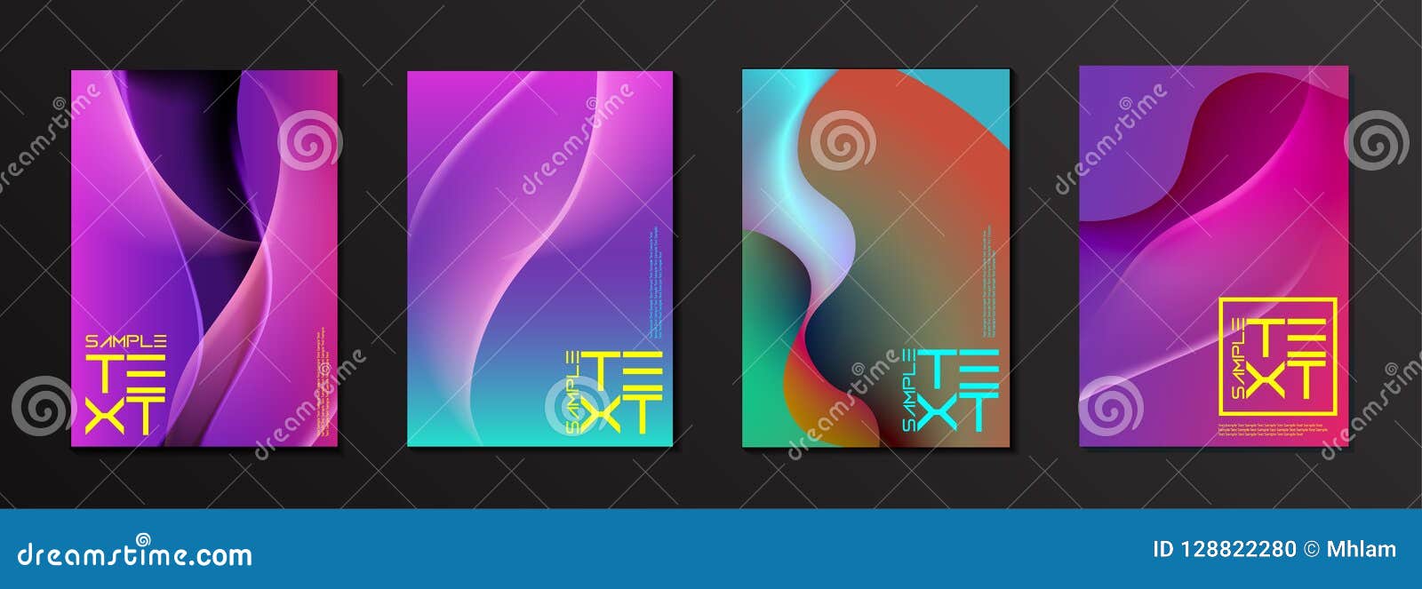 Modern Striking Colour Cover Design Stock Vector - Illustration of ...