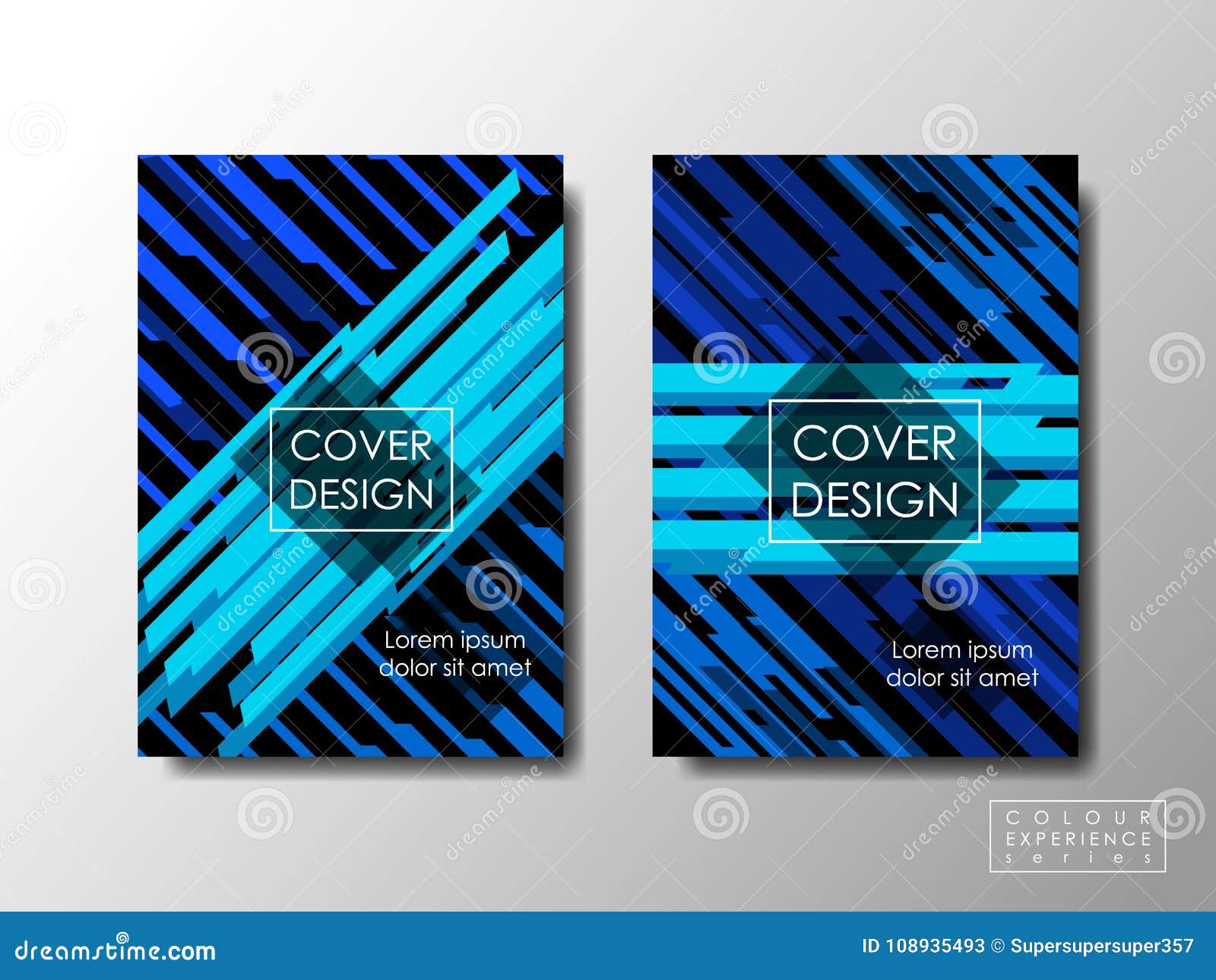 Cover Design with Blue Contrast Color, Vector Background, Editable ... Cover Design with Blue Contrast Color, Vector Background, Editable ...