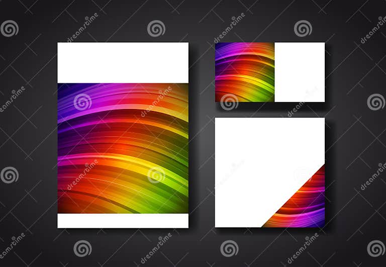 Cover Design Color Templates Stock Vector - Illustration of collection ...