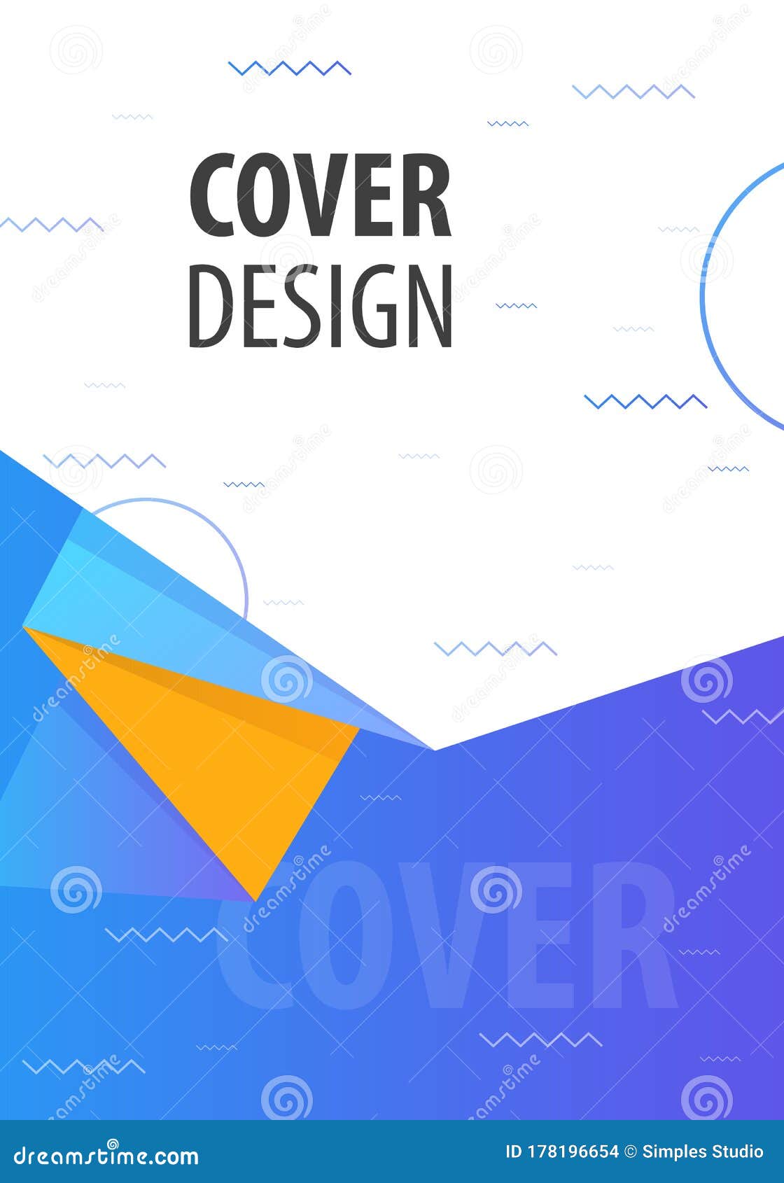 Cover Design Colorful Abstract Annual Report Template Stock ...