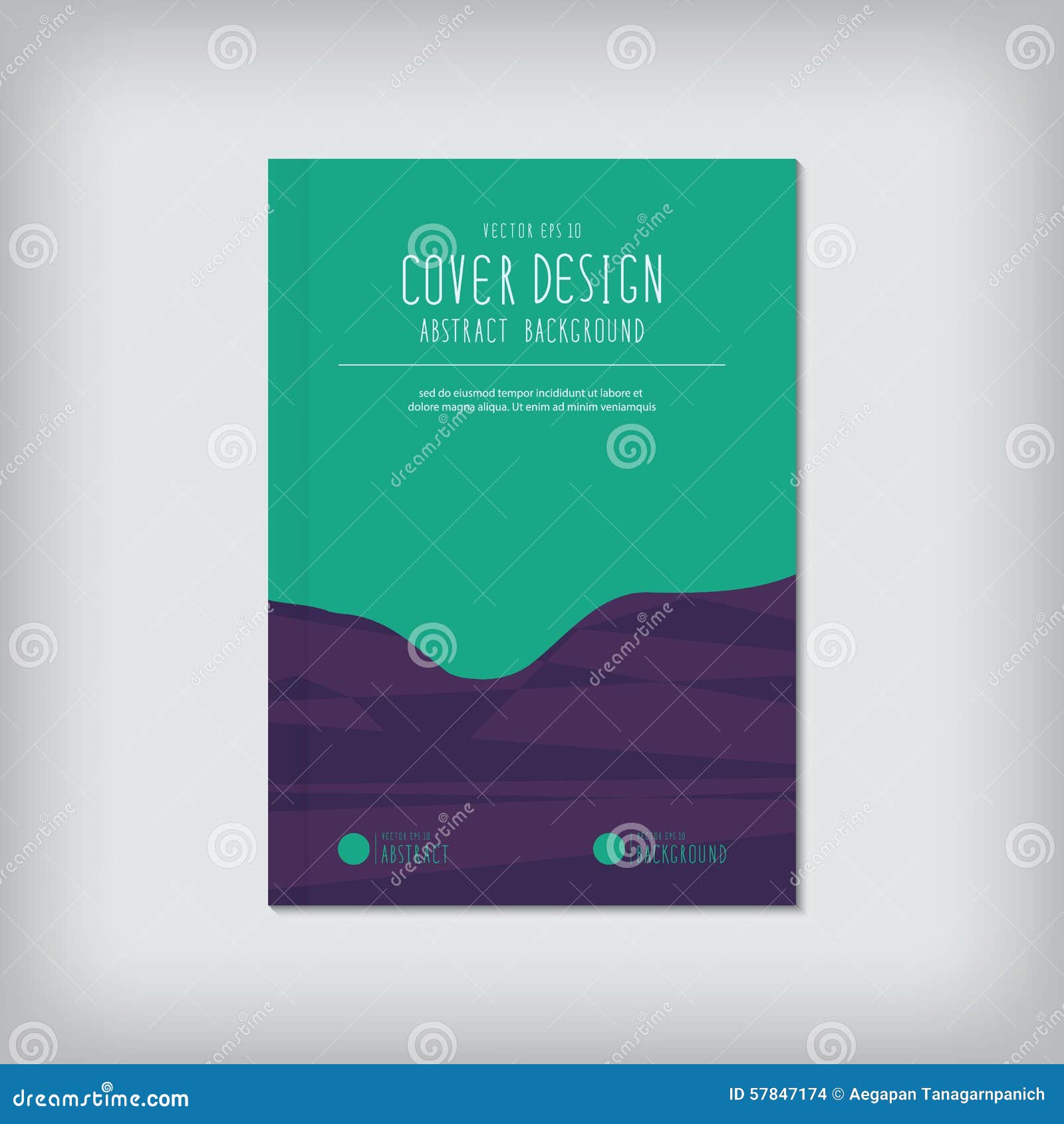 Cover Design with Colorful or Abstract Background Design Vector. Stock ...