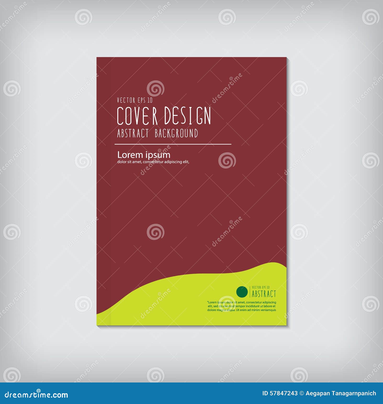 Cover Design with Colorful or Abstract Background Design Vector. Stock ...