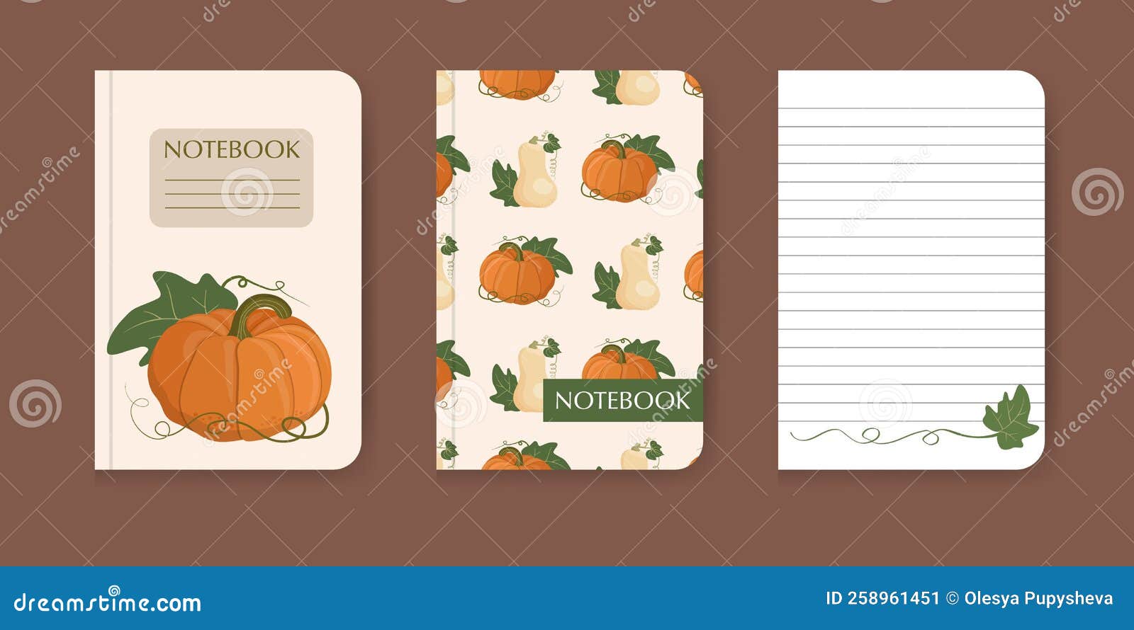 Cover Design for a Notebook, Diary with a Pattern Stock Vector ...