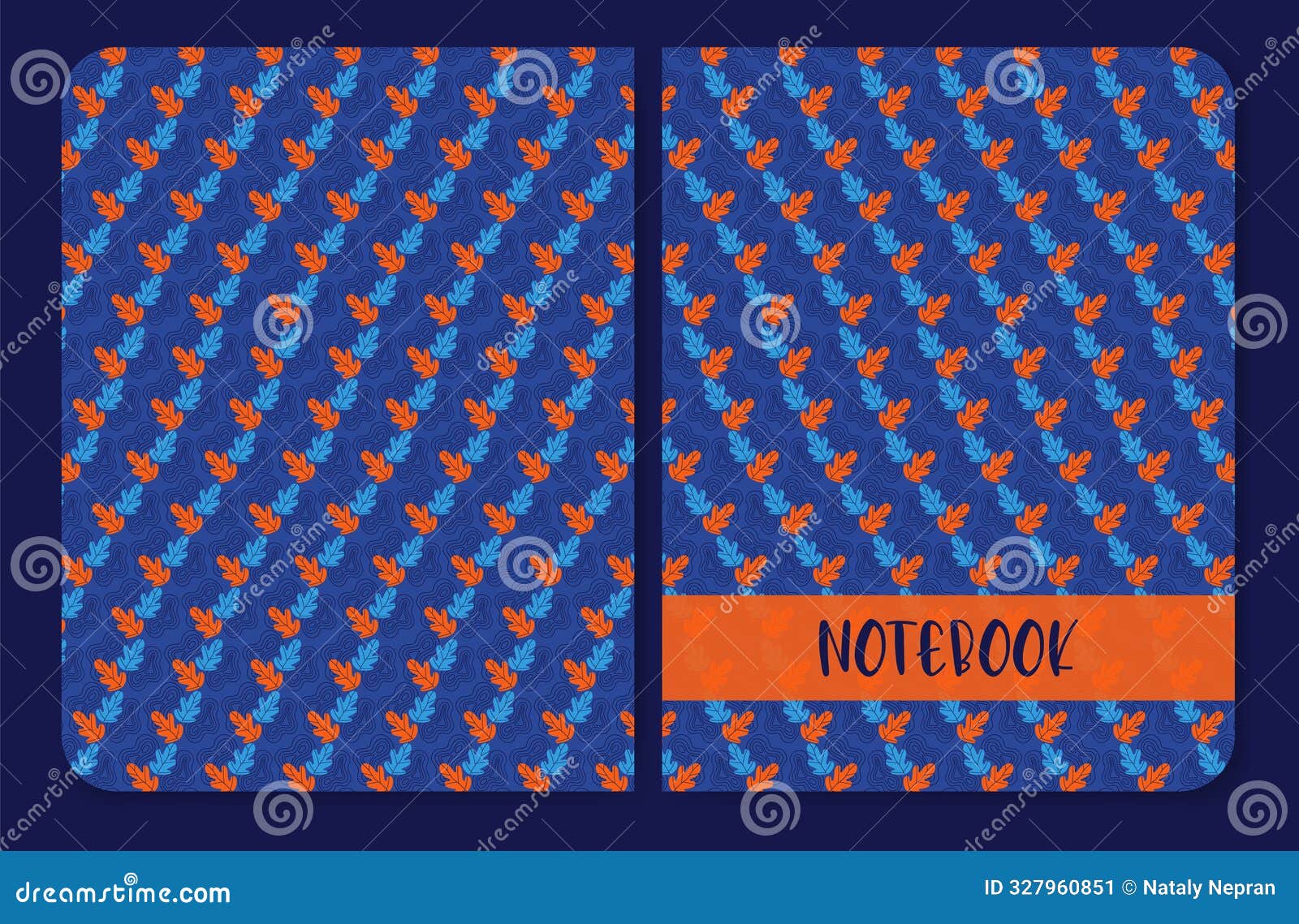 Cover Design for Planner. Notebook with Springtime Pattern Stock ...