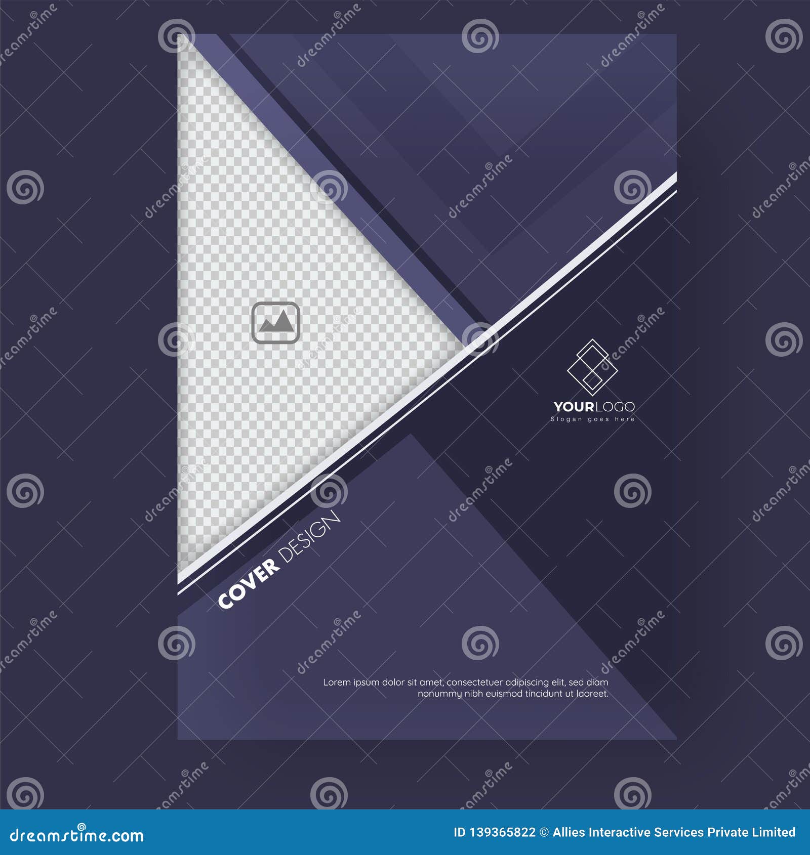 Cover Design or Professional Template Layout Space. Stock Illustration ...