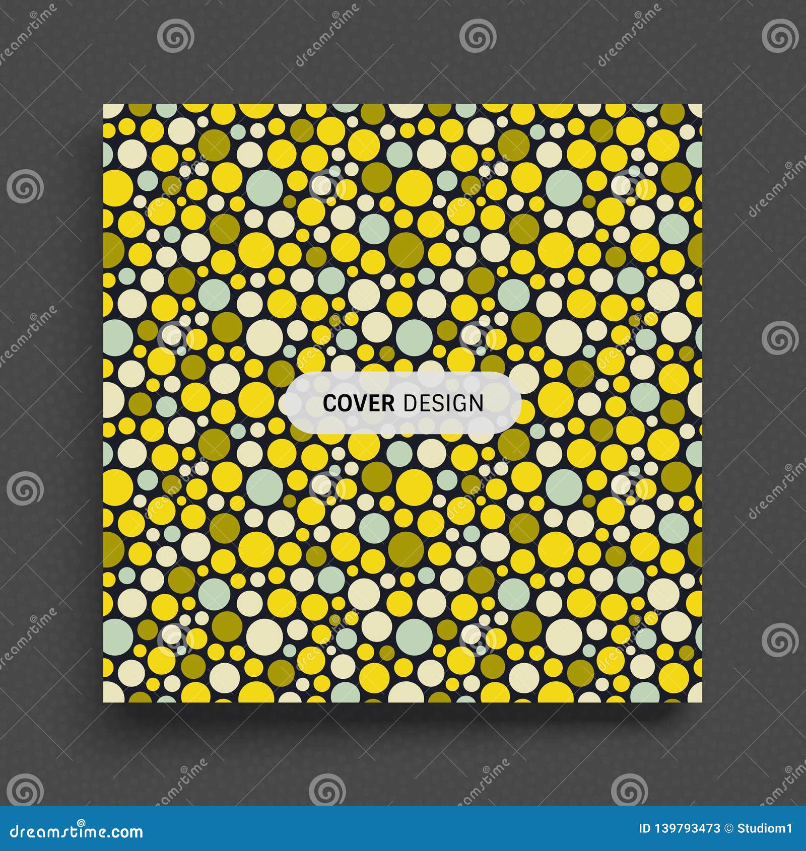Cover Design Template. Abstract Background with Color Circles Stock ...