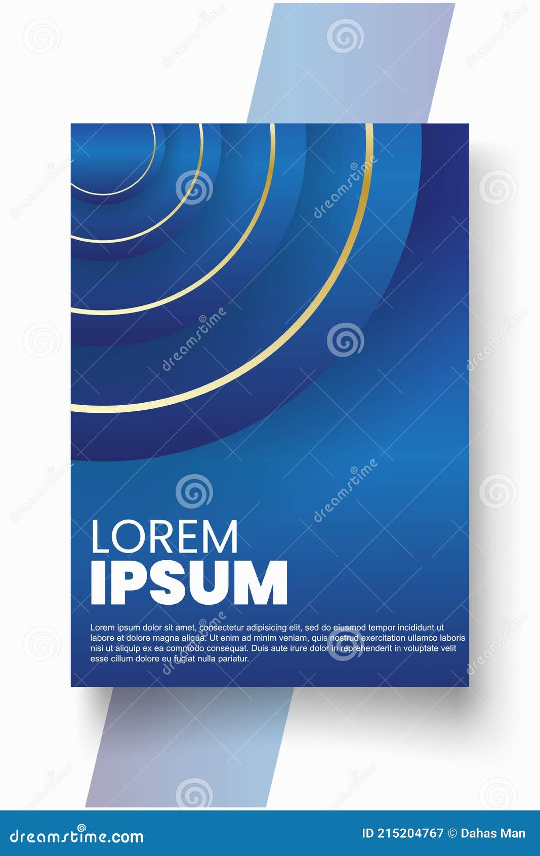 Cover Design Template with Abstract Lines Modern Stock Vector ...