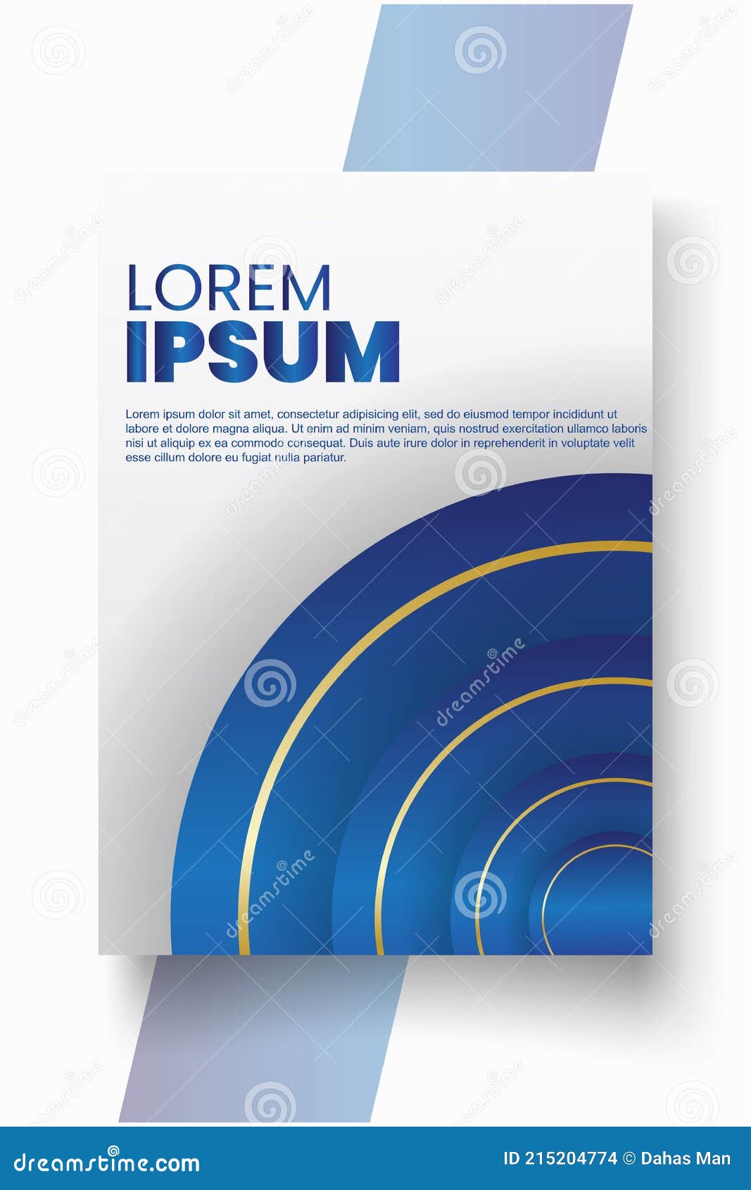 Cover Design Template with Abstract Lines Modern Stock Vector ...