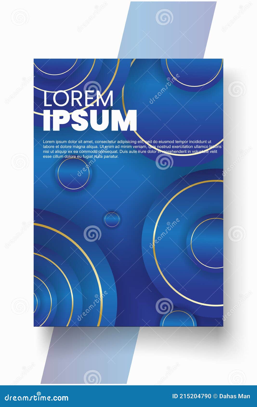 Cover Design Template with Abstract Lines Modern Stock Vector ...