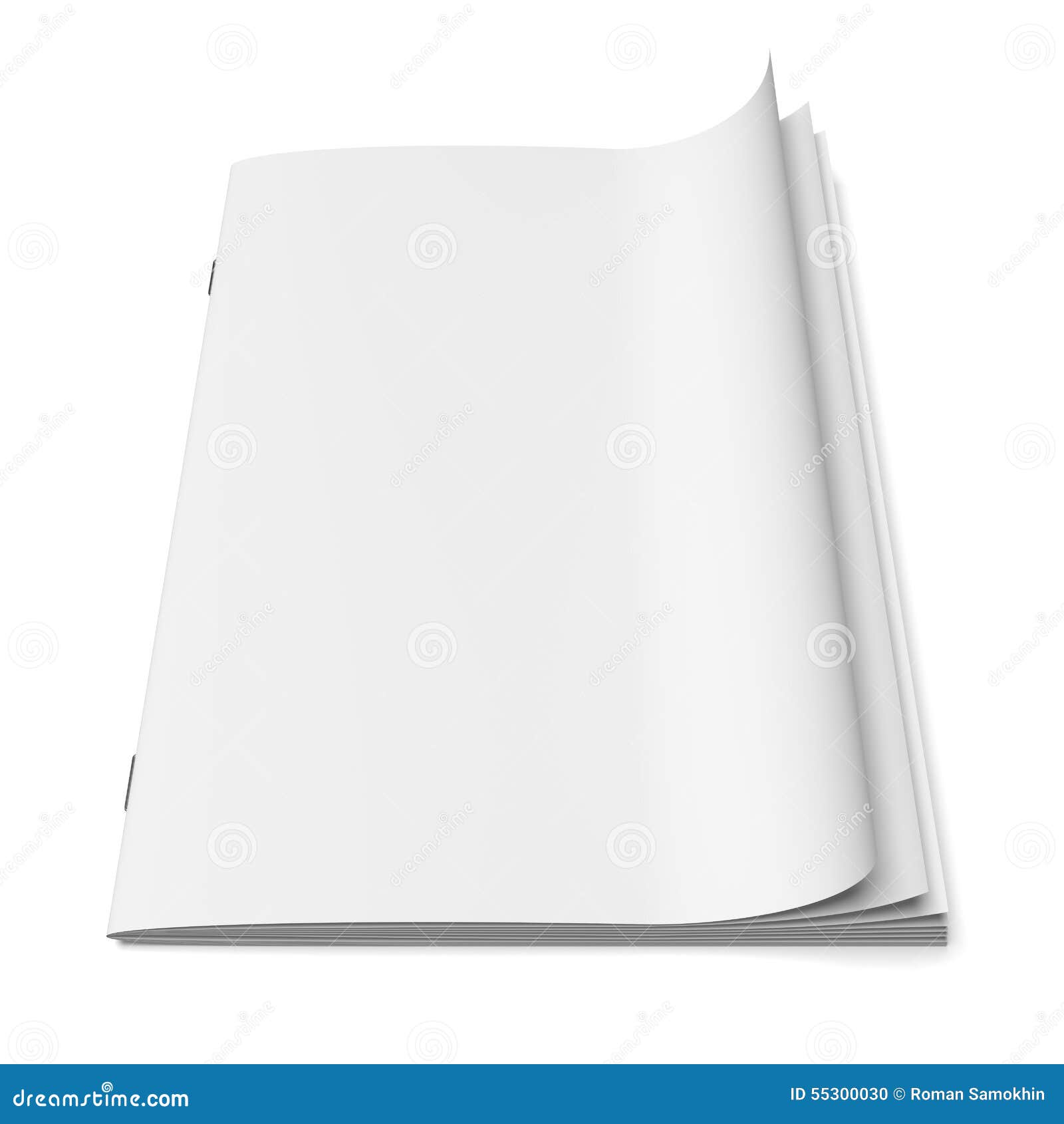 Cover empty magazine blank stock photo. Image of clean - 55300030