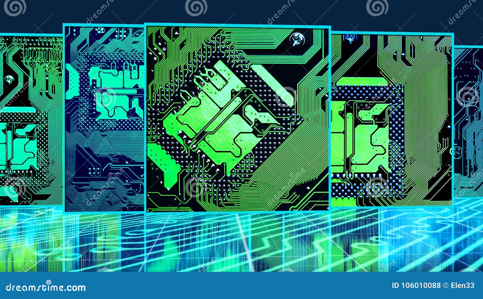 Cover flow circuit boards stock photo. Image of hardware - 106010088