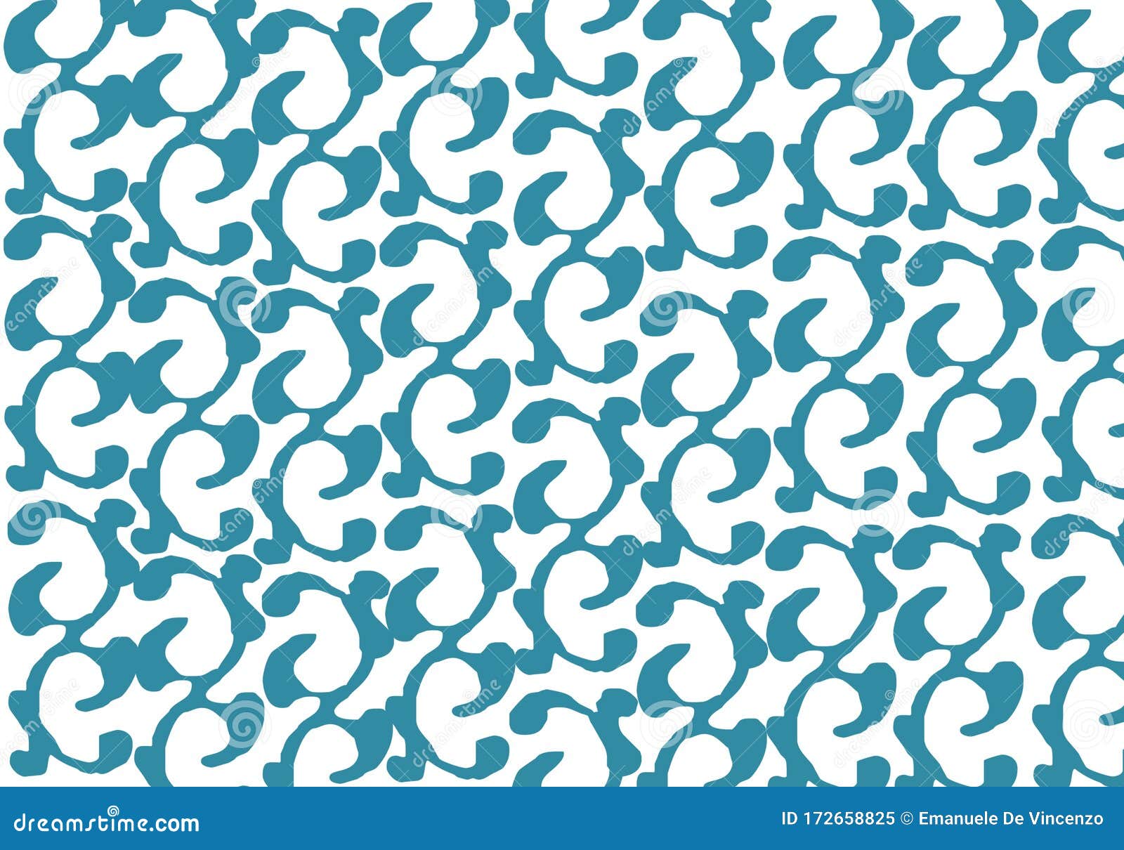 Cover for Handbook with White and Blue Random Pattern Stock ...