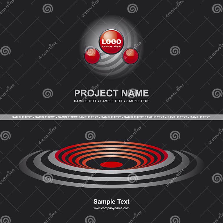 Cover with logo stock vector. Illustration of digital - 5272590