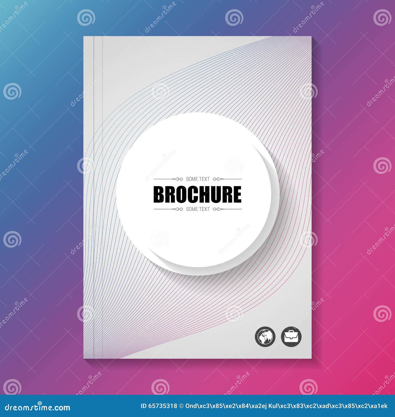 Cover Magazine. Abstract Style with Lines Stock Vector - Illustration ...