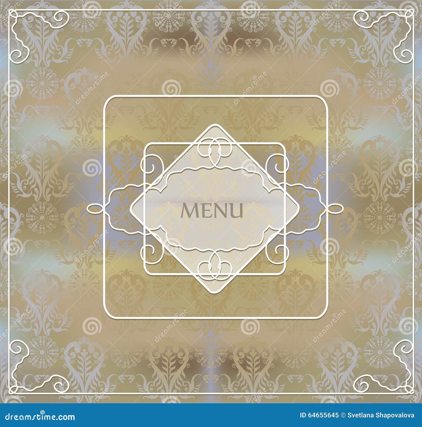 Cover Menu Background, Pastel Floral Pattern Stock Vector ...