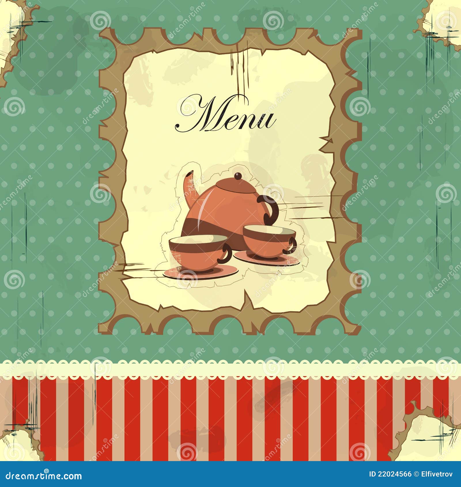 Cover Menu in Vintage Style Stock Vector - Illustration of ornate ...