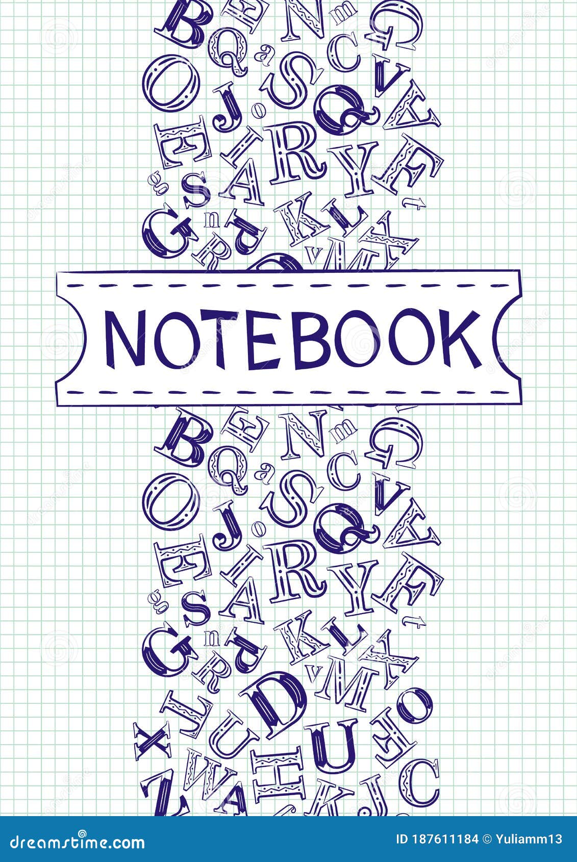 Cover for notebook stock vector. Illustration of education - 187611184
