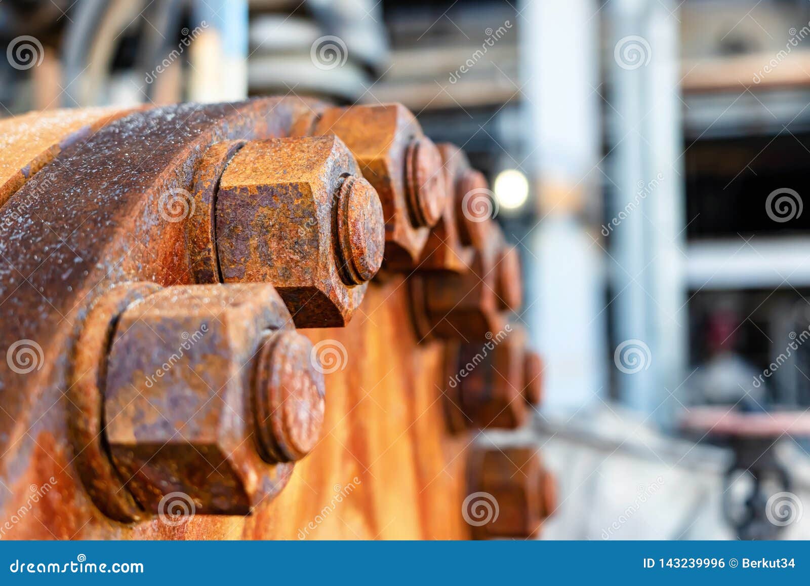 The Cover of the Old Rusty Heat Exchanger Covered with the Same Rusty ...