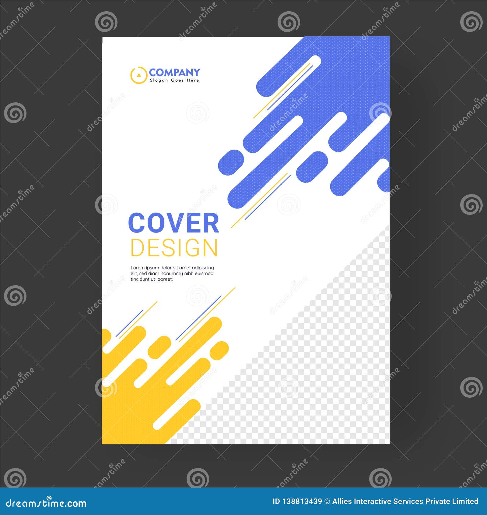 Cover Page or Template Design Layout for Business. Stock Illustration ...